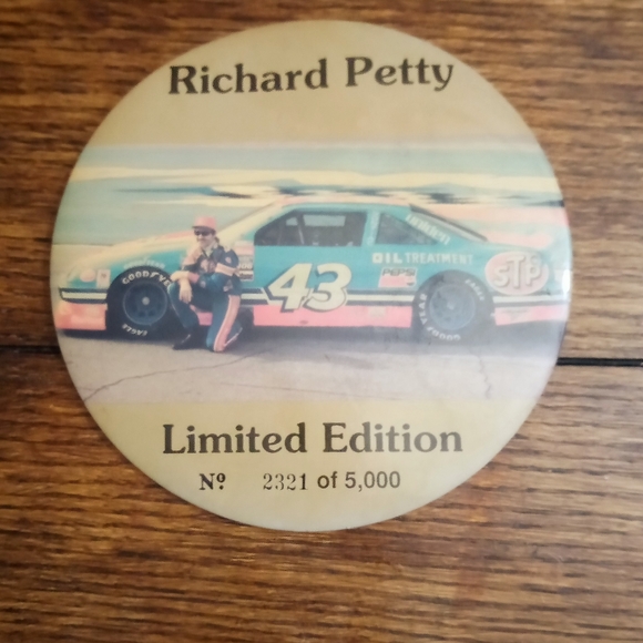 Nascar | Other | Richard Petty Limited Edition Photo Button | Poshmark